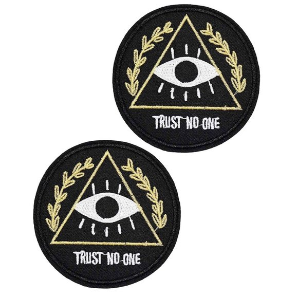 Other | New Trust No One Iron On Patches 2pack Appliqus | Poshmark